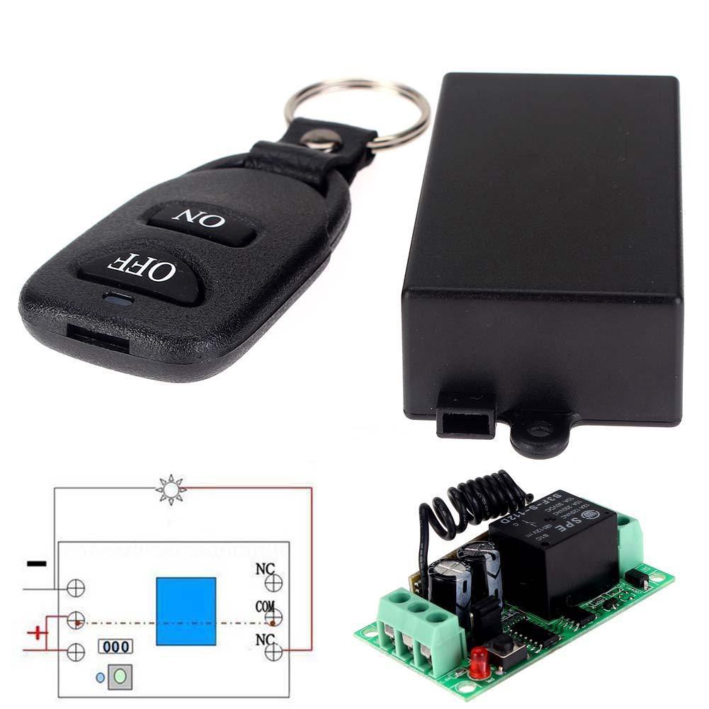 Mạch thu sóng RF 433Mhz DC 12V 10A học lệnh kèm điều khiển từ xa loa ...