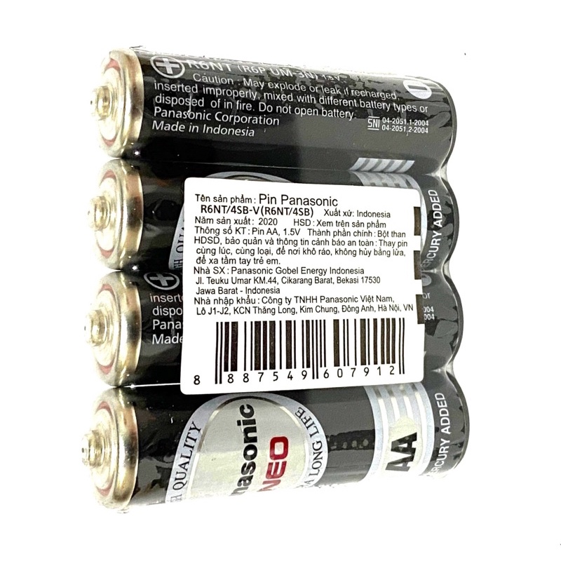 Pin AA Panasonic Neo R6NT/4SB Hàng Chính Hãng Panasonic Made in ...