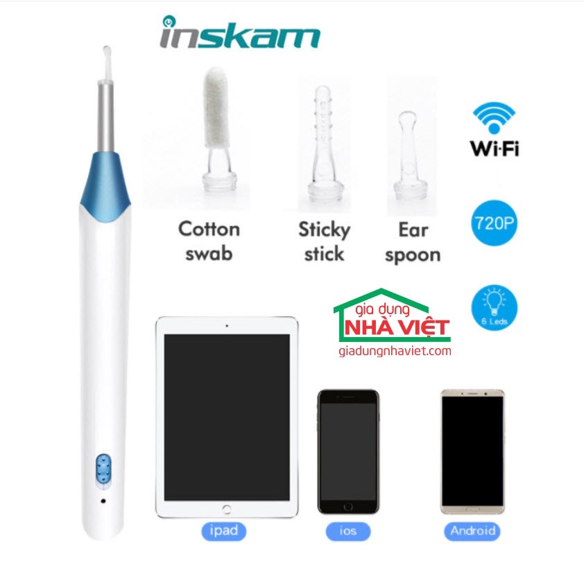 Camera nội soi không dây WiFi HD Inskam 208 | Shopee Việt Nam