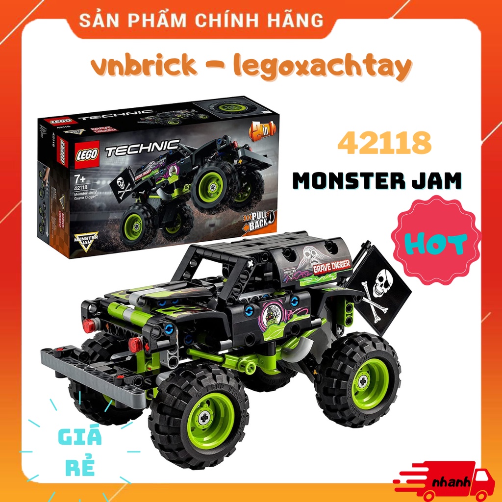 Đồ chơi mô hình Lego Technic 42118 Chiến Xe Monster Jam | Shopee Việt Nam