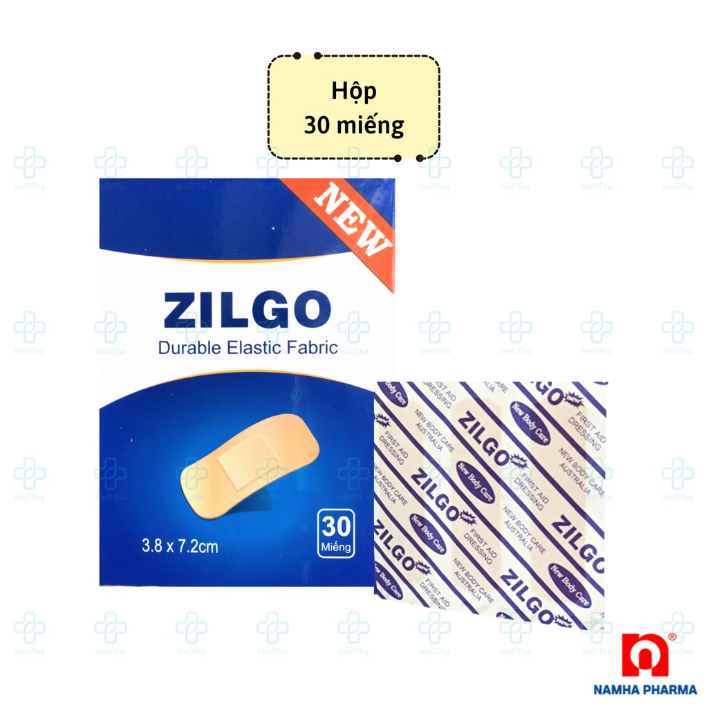 Băng Cá Nhân Zilgo (Durable Elastic Fabric) - Băng Vết Thương Nhỏ, Mụn ...