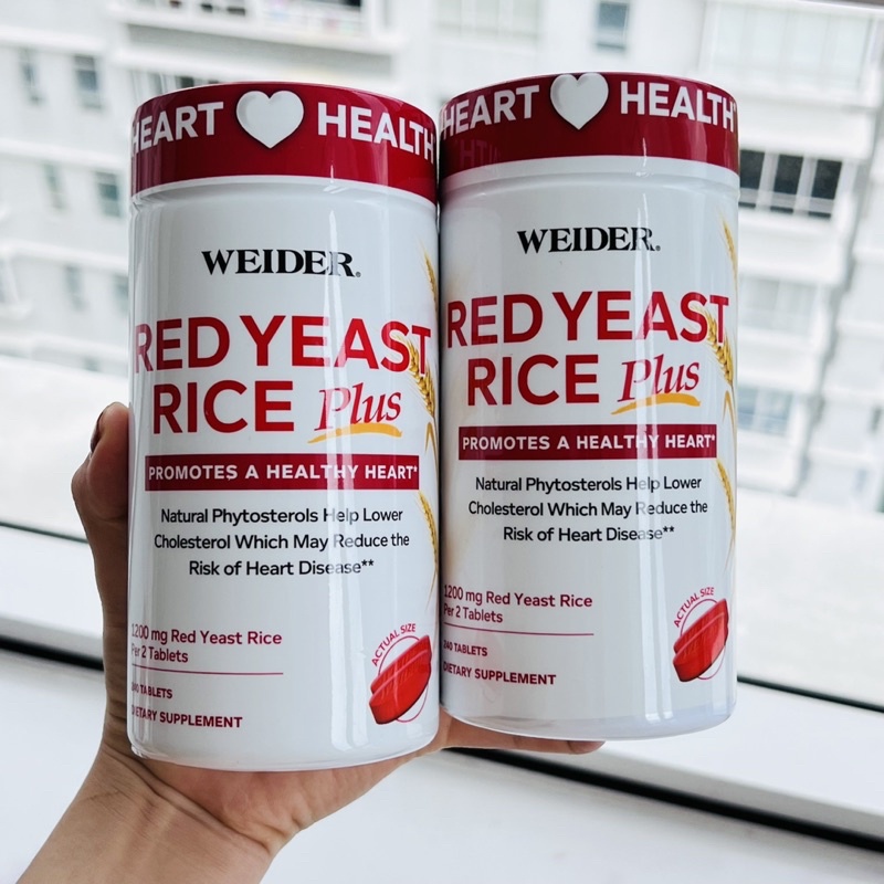 VIÊN UỐNG GIẢM NGUY CƠ TIM MẠCH WEIDER RED YEAST RICE PLUS | Shopee ...