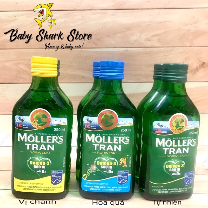 Dầu gan cá tuyết Omega 3 DHA Moller's Tran | Shopee Việt Nam