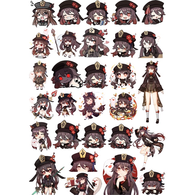 sticker hu tao Genshin Impact ảnh dán M0399 | Shopee Việt Nam