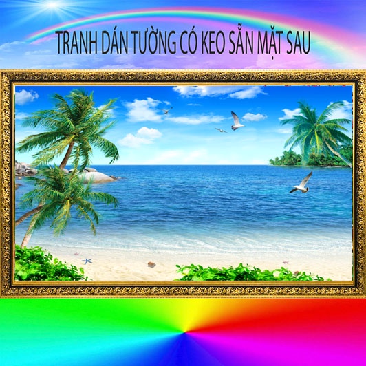 TRANH DÁN TƯỜNG 3D HÀN QUỐC-TRANH PHONG CẢNH | Shopee Việt Nam