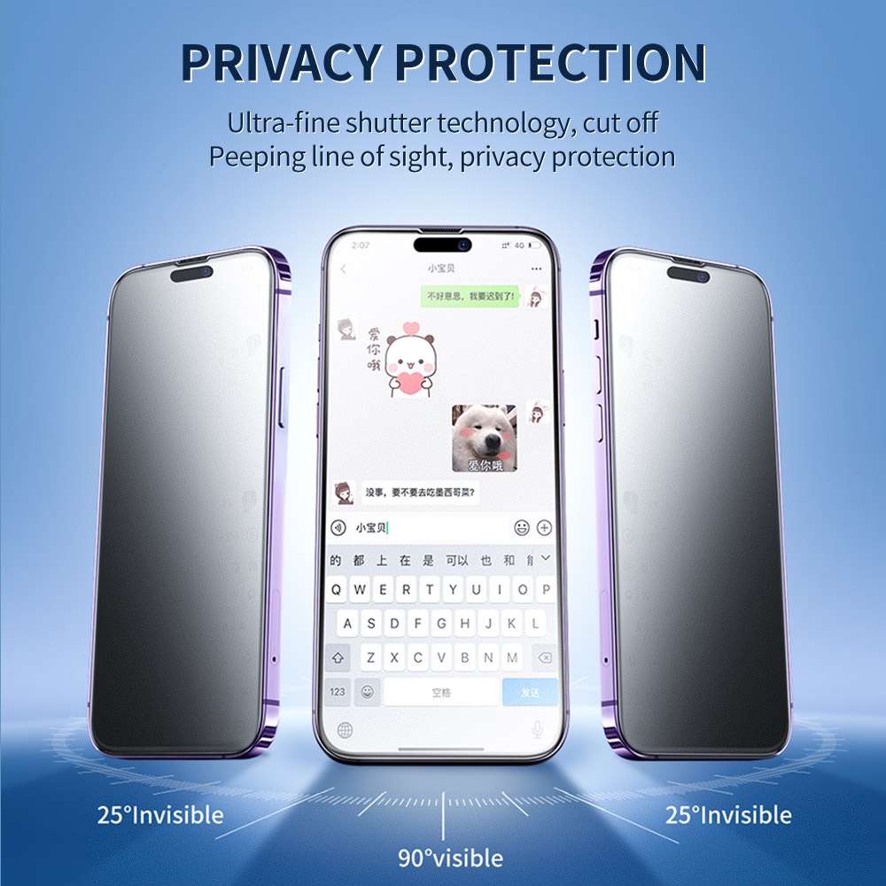 SmartDevil Kính cường lực SmartDevil chống nhìn trộm bảo vệ màn hình thích hợp cho iPhone 14 Pro ...