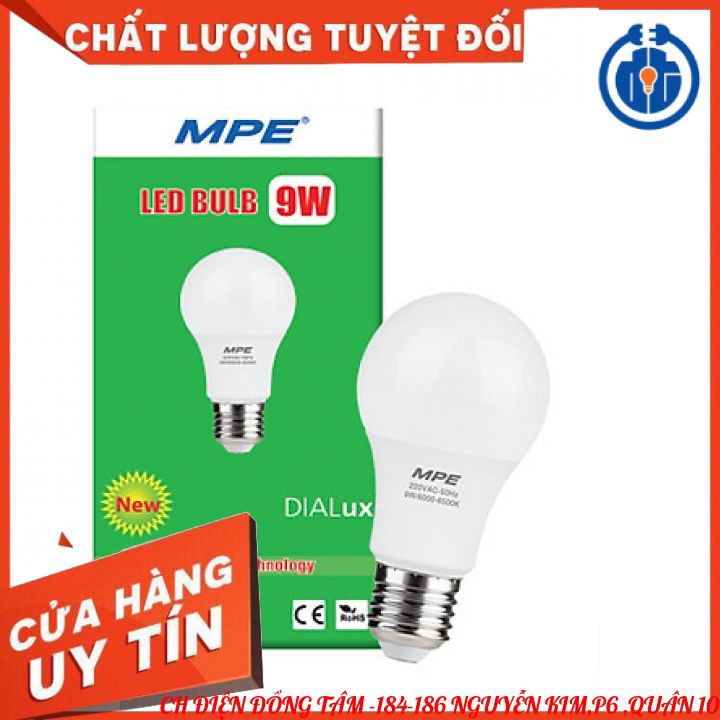 [HÀNG TỐT] ĐÈN LED BÚP 9W MPE SIÊU SÁNG ĐUÔI VẶN E27- BẢO HÀNH 2 NĂM ...