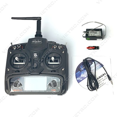 Combo tay điều khiển (tx/transmitter) Walkera DEVO 7 + mạch thu (rx/receiver) RX601/RX701 ...