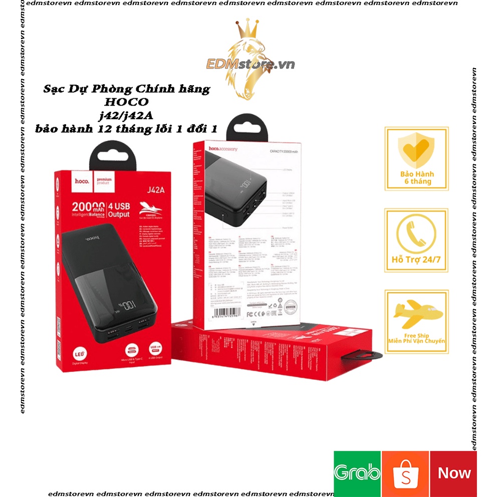 Pin sạc dự phòng Hoco J42/J42A 20000mAh - 10.000mAh - Hàng chính hãng ...