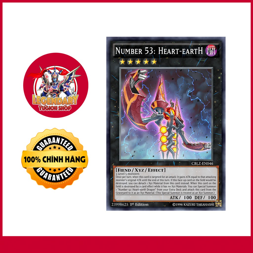 [Thẻ Bài Yugioh Chính Hãng] Number 53: Heart-eartH | Shopee Việt Nam