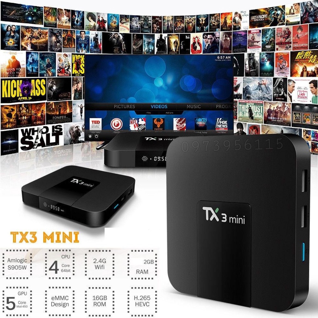 Android Tivi Box TX3 mini - 2G Ram và 16G bộ nhớ, Bluetooth. đầu box ...
