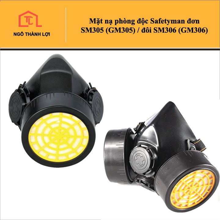 Mặt nạ phòng độc Safetyman đơn SM305 (GM305) / đôi SM306 (GM306 ...