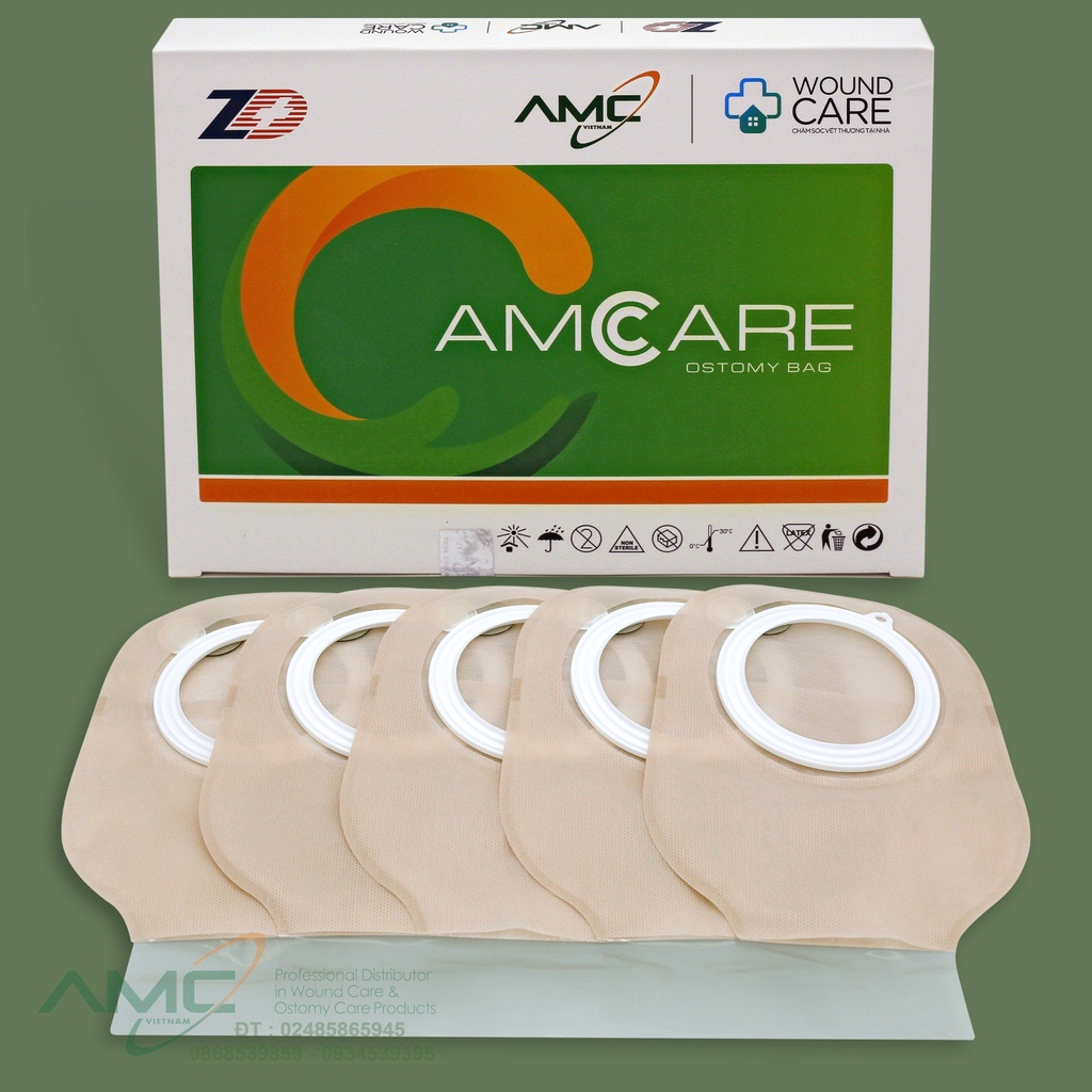 { Combo 10 túi }AMCARE - Túi hậu môn nhân tạo 2 mảnh cao cấp 22055C ...