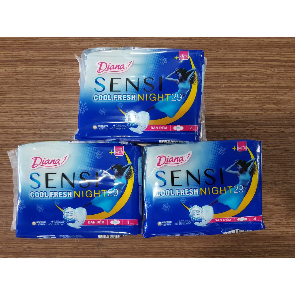 [Giảm 30%] Combo 6 gói BVS ban đêm Diana Cool Fresh siêu mát có cánh ...