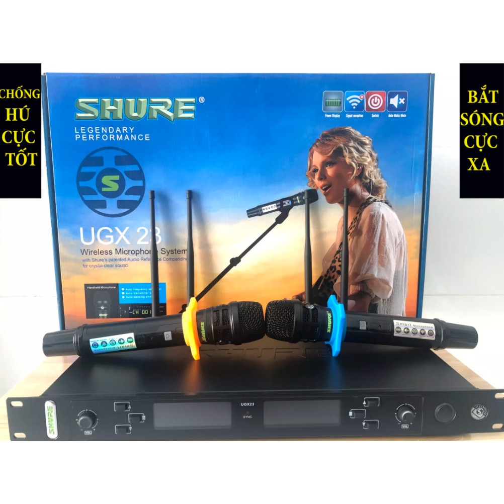 { Hàng Chính Hãng } Micro Karaoke Không Dây SHURE UGX-23 Cao Cấp ...