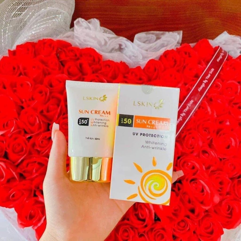 Kem chống nắng sinh học SUN CREAM LSKIN- nâng tone dưỡng trắng chống ...