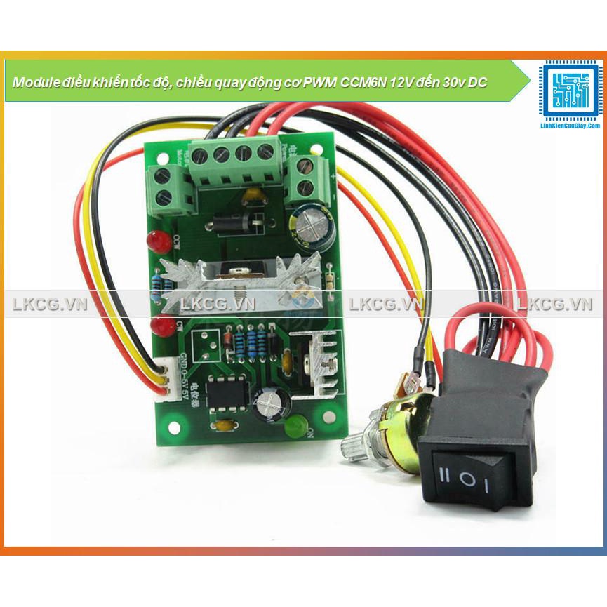 Module điều khiển tốc độ, chiều quay động cơ PWM CCM6N 12V đến 30v DC ...