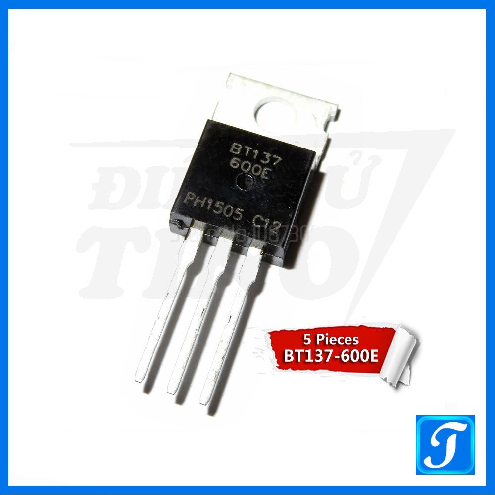 Linh Kiện Chỉnh Áp TRIAC BT137 600E TO220 8A 600V | Shopee Việt Nam