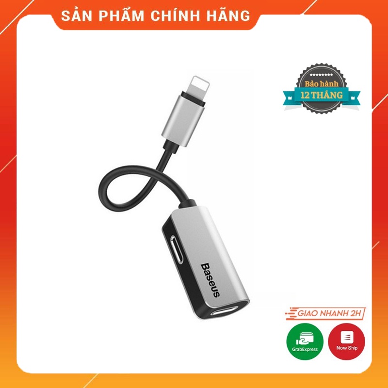 Jack Chuyển IP Có Mic Baseus L37 Vừa Sạc Vừa Nghe Chia Thành 2 Cổng ...
