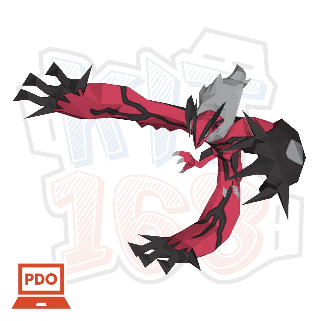 Mô hình giấy Anime Game Pokemon Yveltal | Shopee Việt Nam