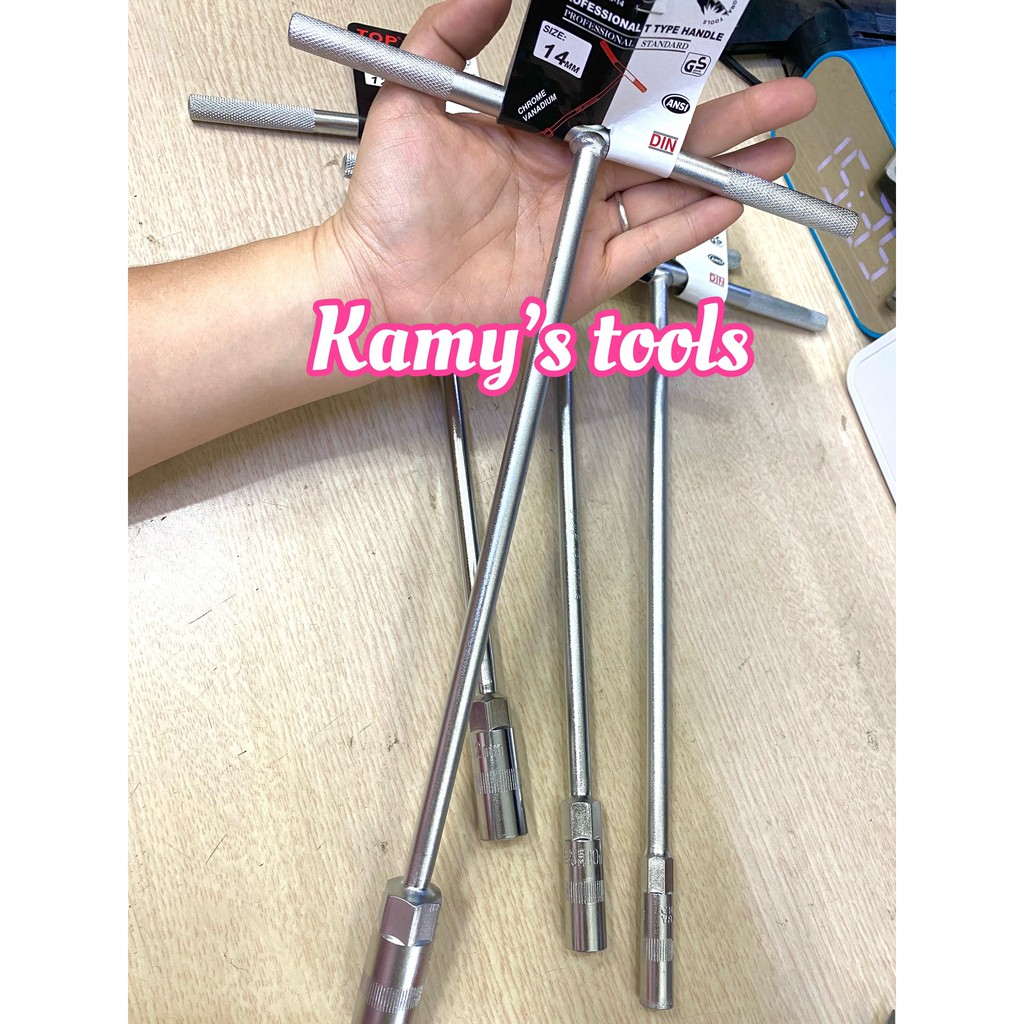 Cần tuýp chữ T TOP không bọc 8mm 9mm 10mm 12mm 13mm 14mm 17mm 19mm | Shopee Việt Nam