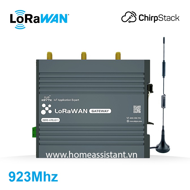 Trung Tâm Thu Phát Lora AS923 SX1302 Ebyte E890 (Hỗ trợ HomeAssistant MQTT LoraWan ChirpStack ...