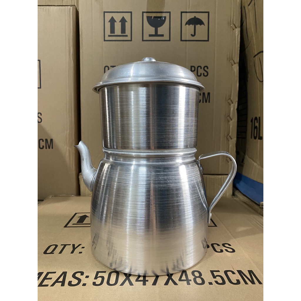 Phin cafe nhôm 100g và 200g - Phin cafe có ấm lớn - Dụng cụ pha cà phê ...