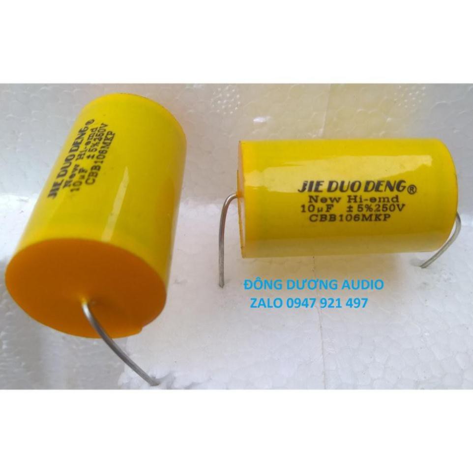 TỤ PHÂN TẦN 10MF 250V VÀNG TRÒN - GIÁ 2 CÁI - TỤ LOA TRUNG TỤ LOA MID ...