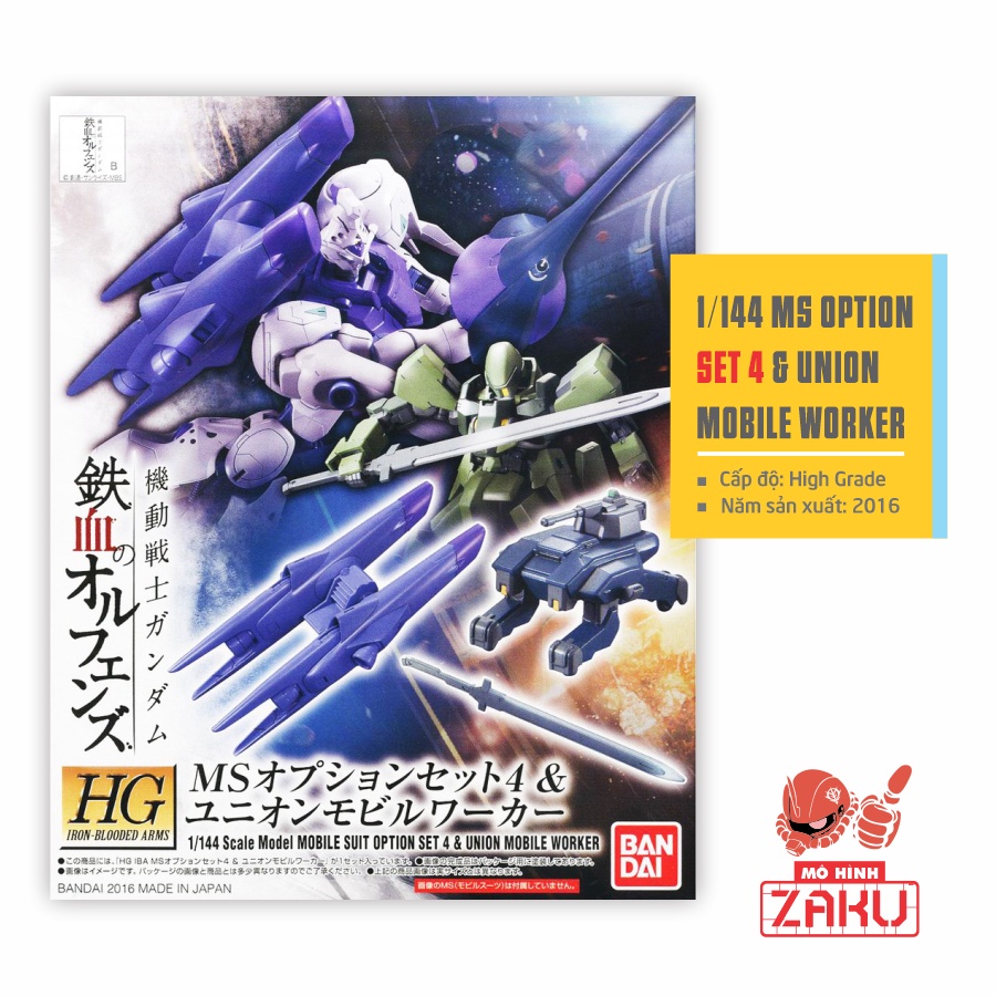 [New] Mô hình lắp ráp gundam Bandai 1/144 HG IBO Option set 4 & Union ...