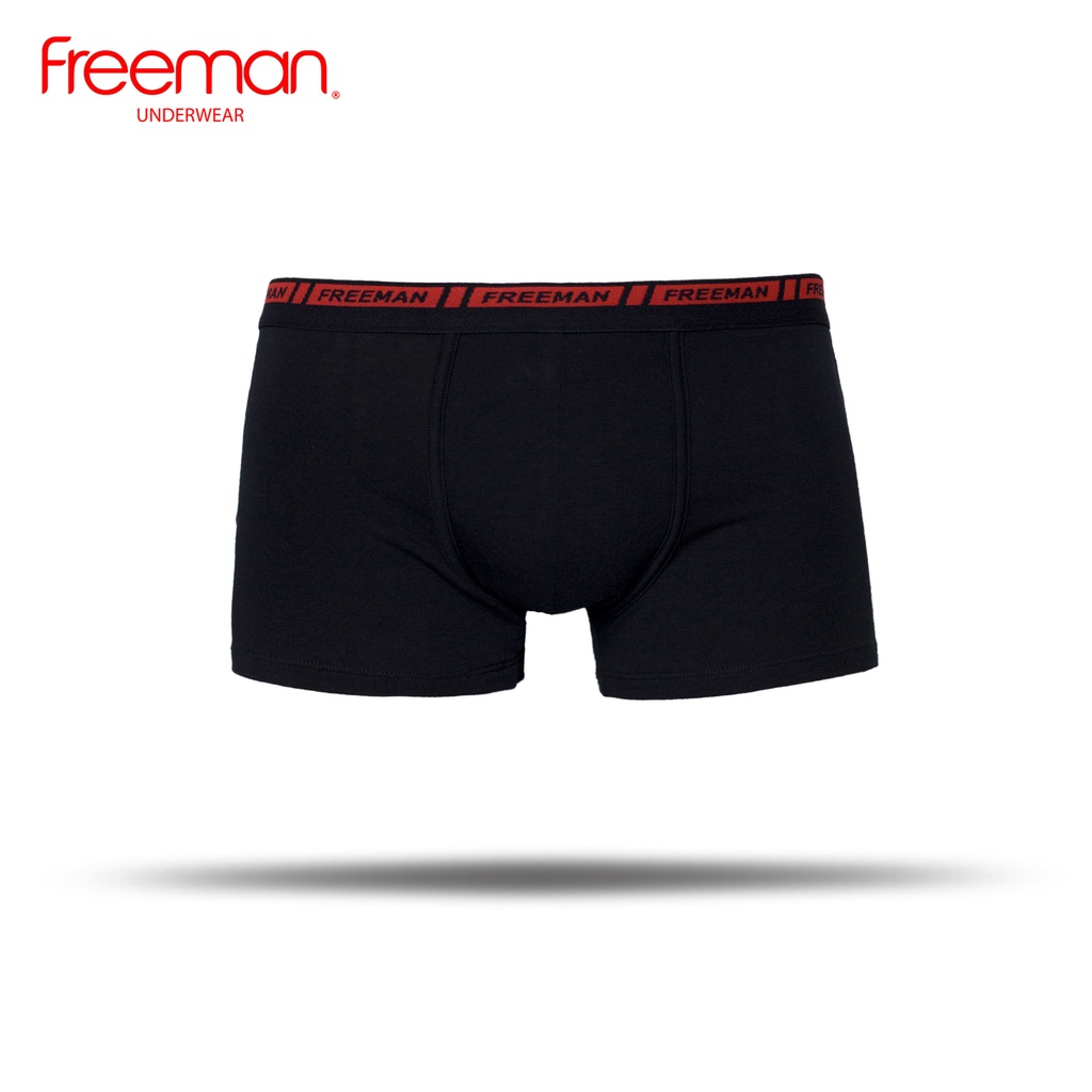 Combo 3 Quần lót boxer nam chất liệu cotton TC màu đen Freeman BO766 ...