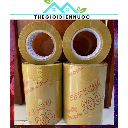 Băng keo 200YA, 300YARD ( siêu nhiều keo ), băng keo đục dùng để gói hàng, đóng thùng siêu dính ...