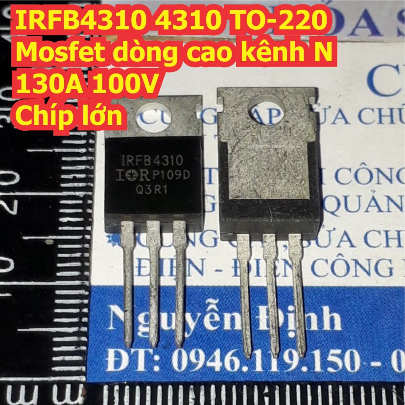 IRFB4310 4310 TO-220 Mosfet dòng cao kênh N 130A 100V Chíp lớn kde8236 ...