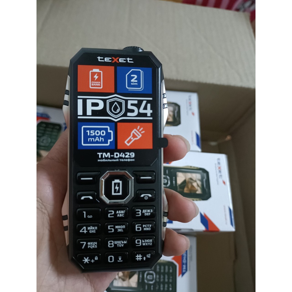 Điện thoại chống nước Texet D429 IP54 | Shopee Việt Nam
