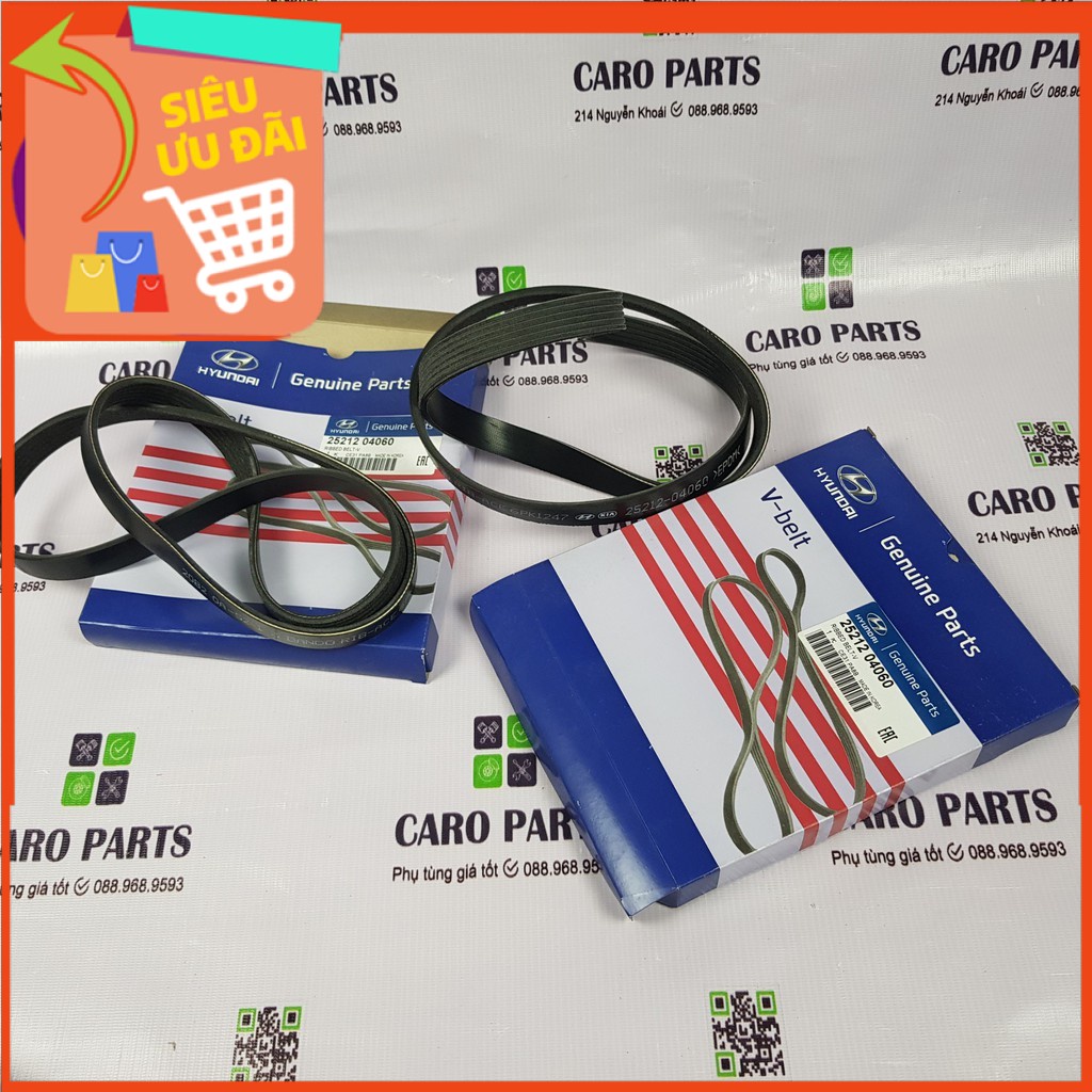 [Sỉ-Lẻ] Dây curoa tổng, dây đai tổng xe Hyundai Grand I10 (3 máy, 1.0 ...