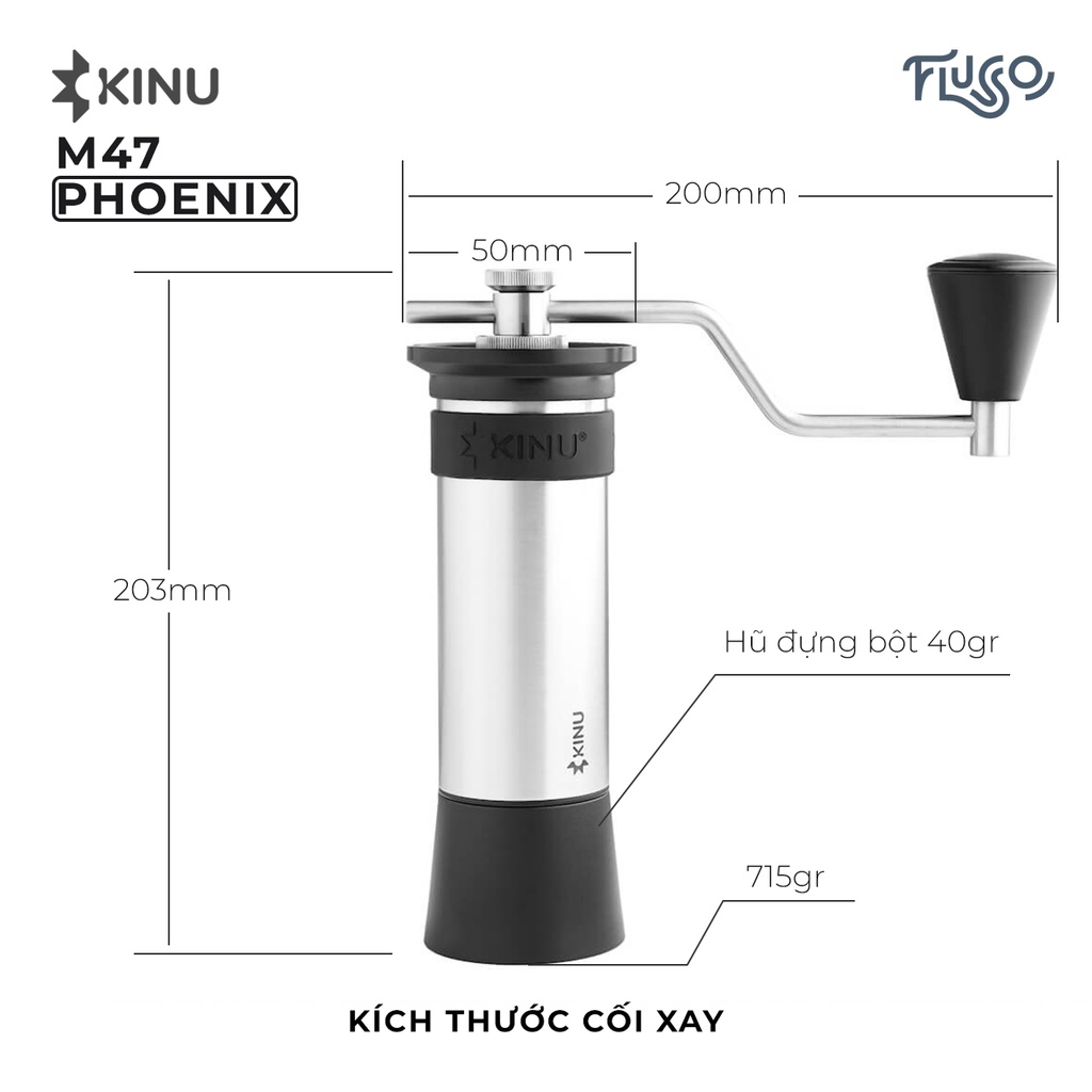Cối xay cà phê Kinu M47 Phoenix (Bảo hành chính hãng 12 tháng) | Shopee ...