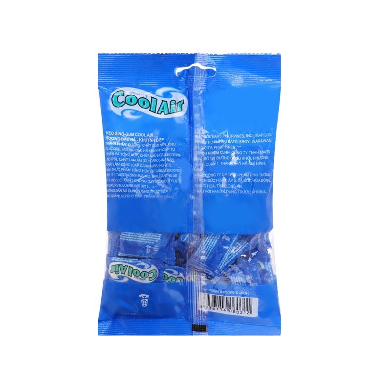 Kẹo Cao su singum Cool Air gói 145g(50 chiếc) | Shopee Việt Nam