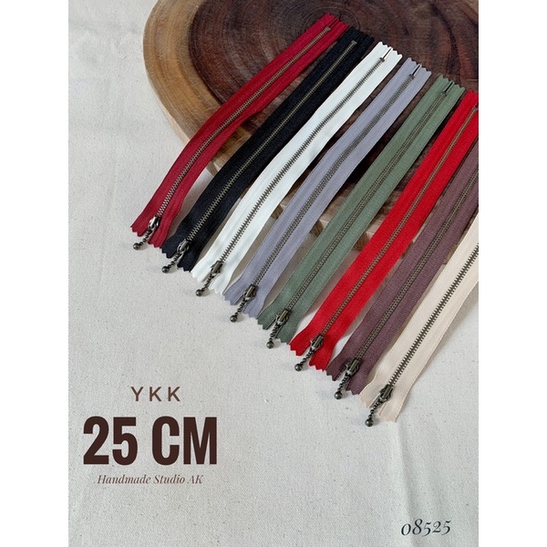 Dây Kéo YKK 25cm - Răng 3, Đầu Khoá Kiểu Giọt Nước | Shopee Việt Nam