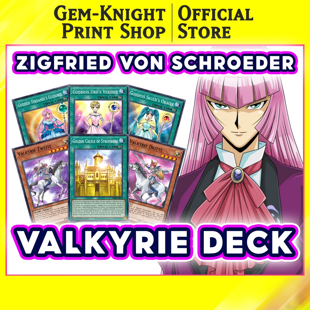 [Bài In] Bộ bài Yugioh - Valkyrie - Zigfried von Schroeder Deck | Shopee Việt Nam