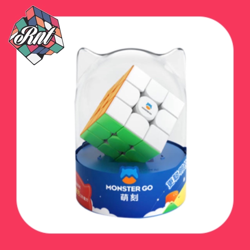 Rubik 3x3 Monster Go v2 Phiên bản mới có nam châm hộp nhựa cứng và kèm ...