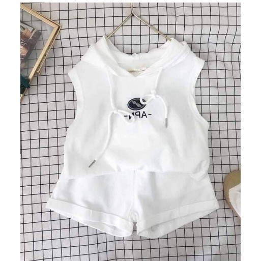 Bộ ba lỗ bé trai phong cách Hàn Quốc, Bộ thun coton APN cho bé từ 6-27kg | Shopee Việt Nam