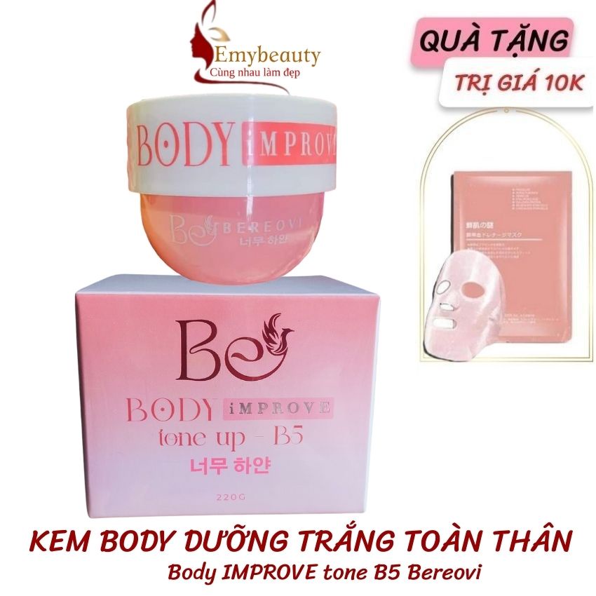 Kem body improve-kem body bereovi EM077 bổ sung B5 cấp ẩm,dưỡng trắng ...