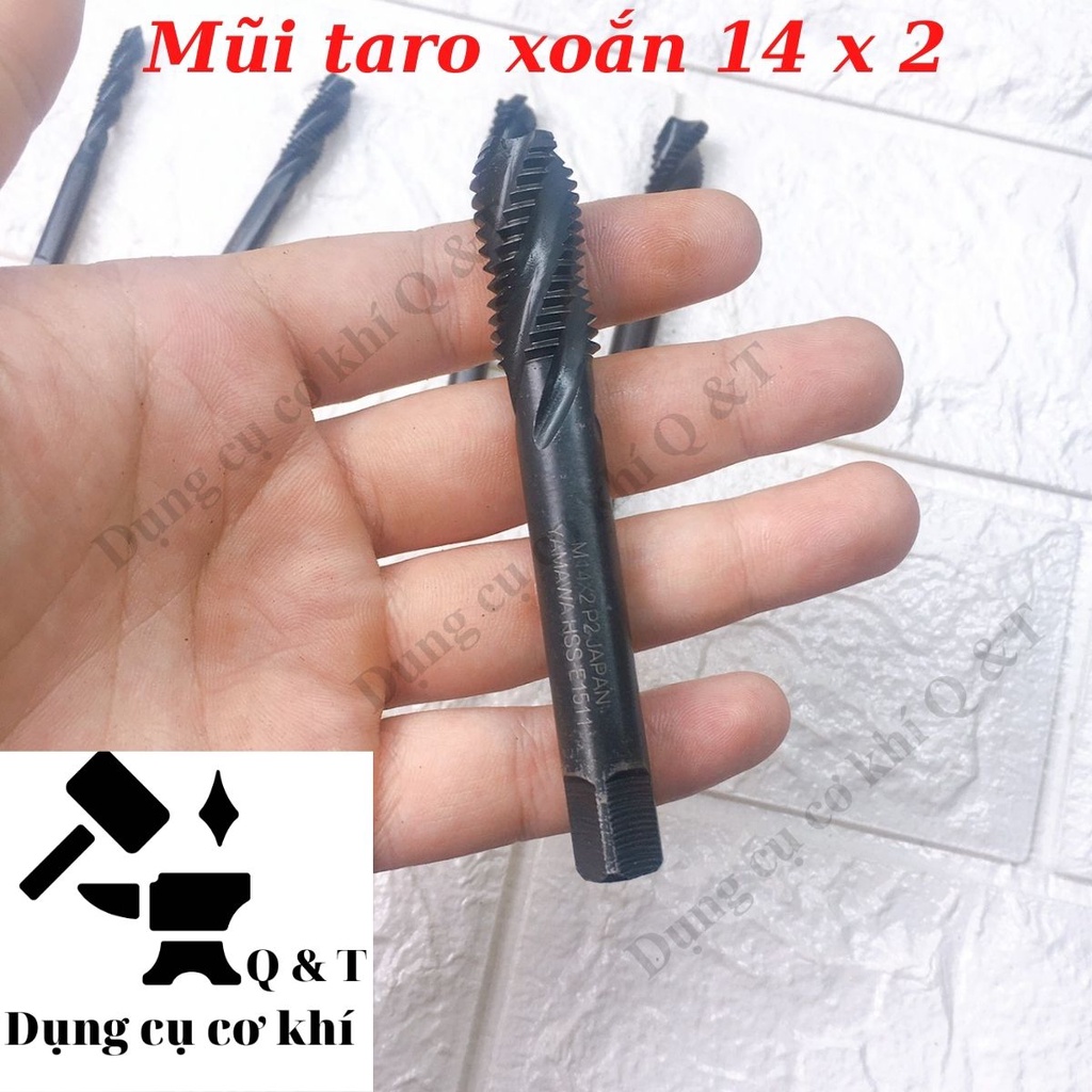 Taro ren trong , Mũi tạo ren xoắn thép gió hss đen từ m4 tới m14 ...