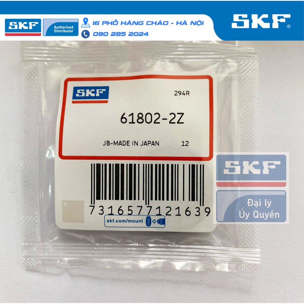 VÒNG BI SKF 61802-2Z Chính Hãng | Shopee Việt Nam