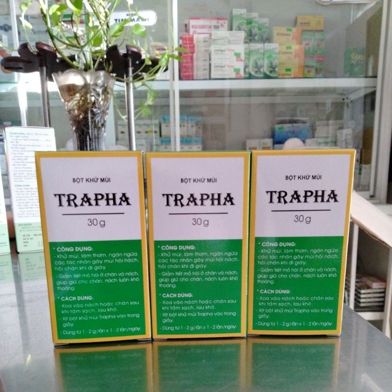 Bột khử mùi Trapha Lọ 30g hôi nách, hôi chân | Shopee Việt Nam