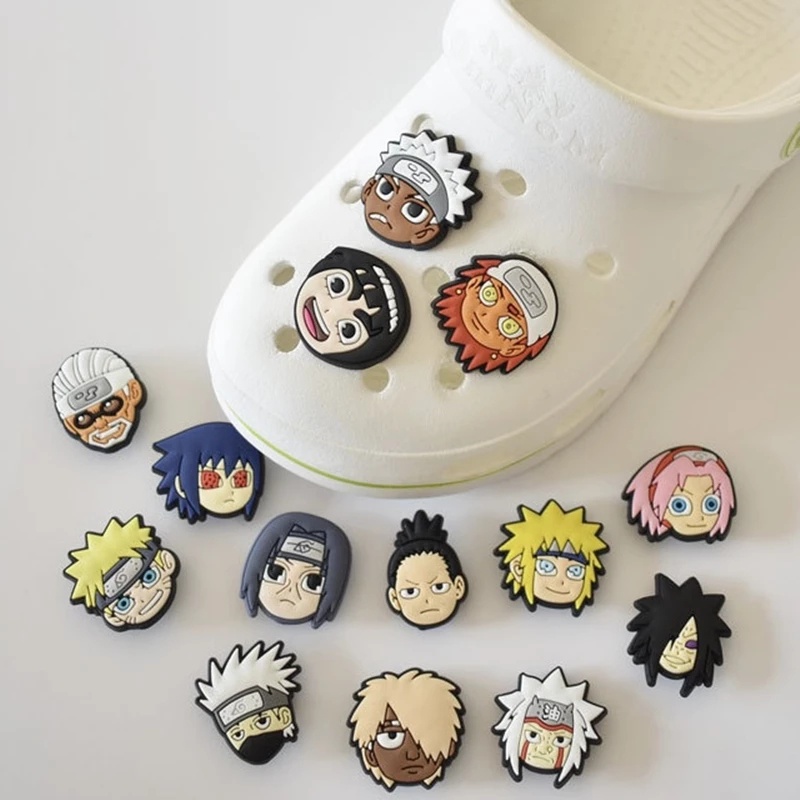 Dễ thương sakura crocs jibbitz anime shoe charms kakashi jibits charm ...