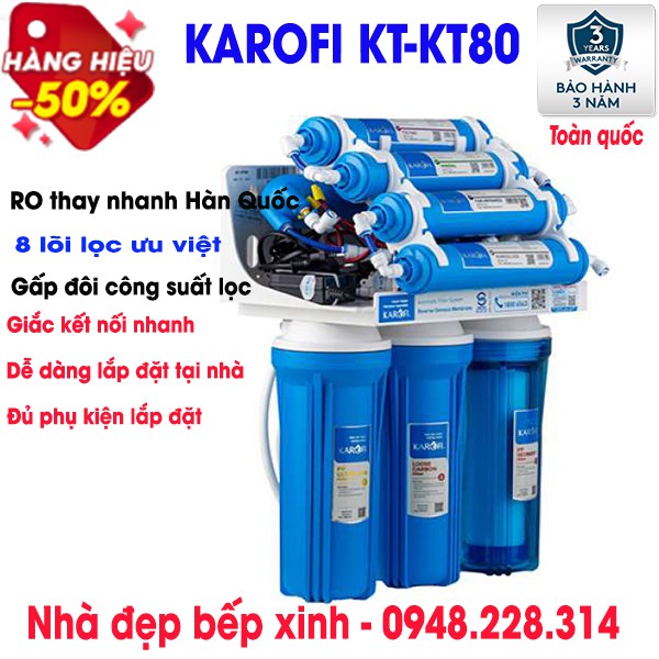 MÁY LỌC NƯỚC KHÔNG TỦ KAROFI KT-KT80 | Shopee Việt Nam