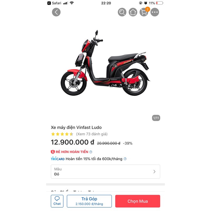 xe máy điện vinfast ludo | Shopee Việt Nam