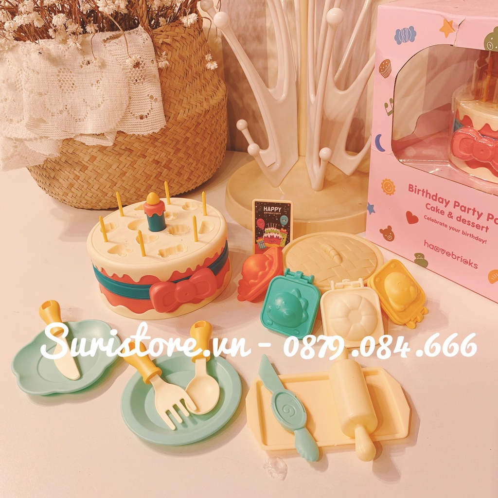 Haave Bricks Set đồ chơi bánh sinh nhật kèm đất nặn | Shopee Việt Nam