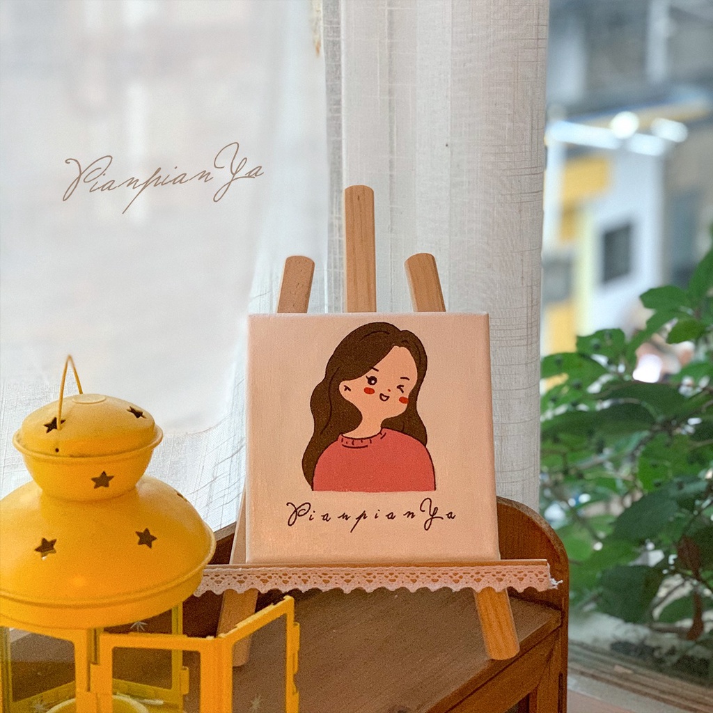 Giá đỡ điện thoại gỗ decor bàn học, giá đỡ tranh ảnh kích thước 14.5x8cm Ins Keai Stuido ...