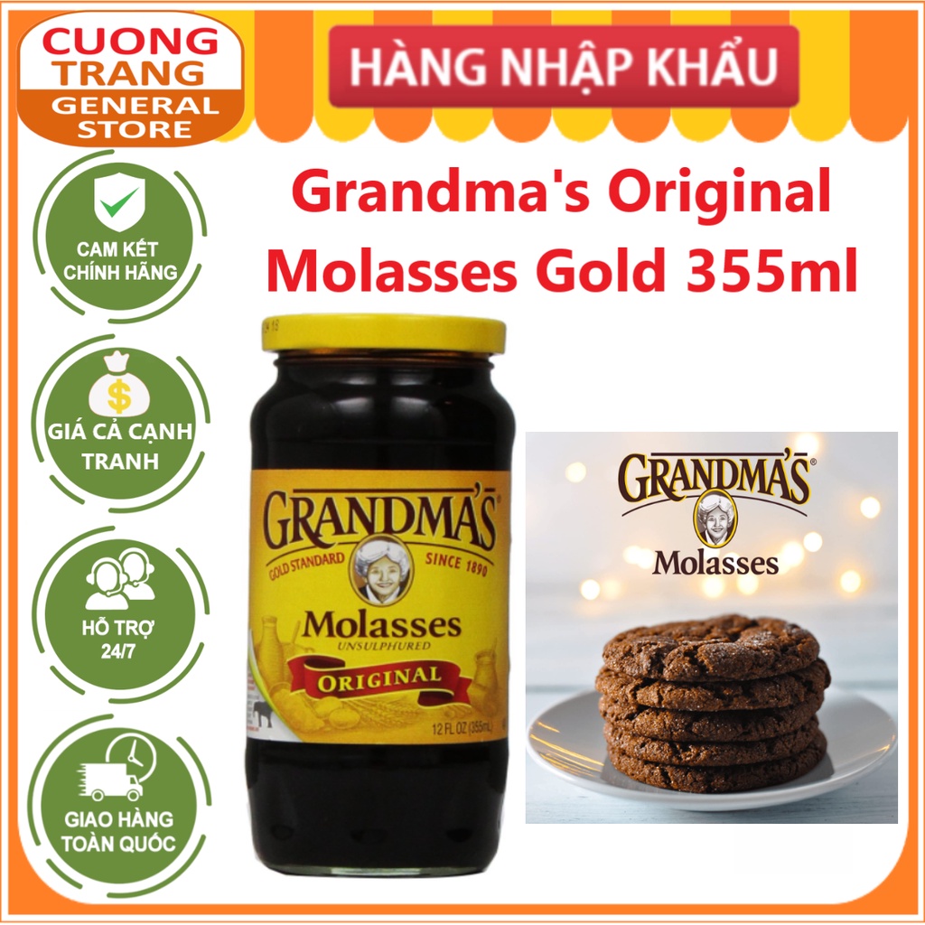 Nước đường grandma's original molasses gold 355ml, Grandma's Robust Mật ...
